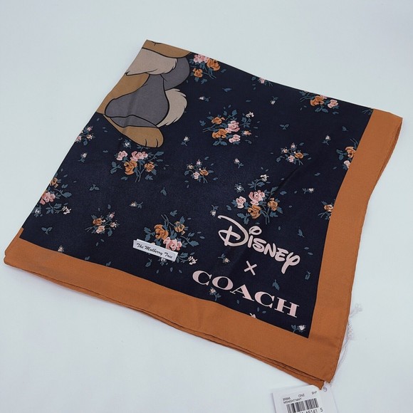 Coach | Accessories | Coach X Disney Thumper Rose Bouquet Print Silk ...
